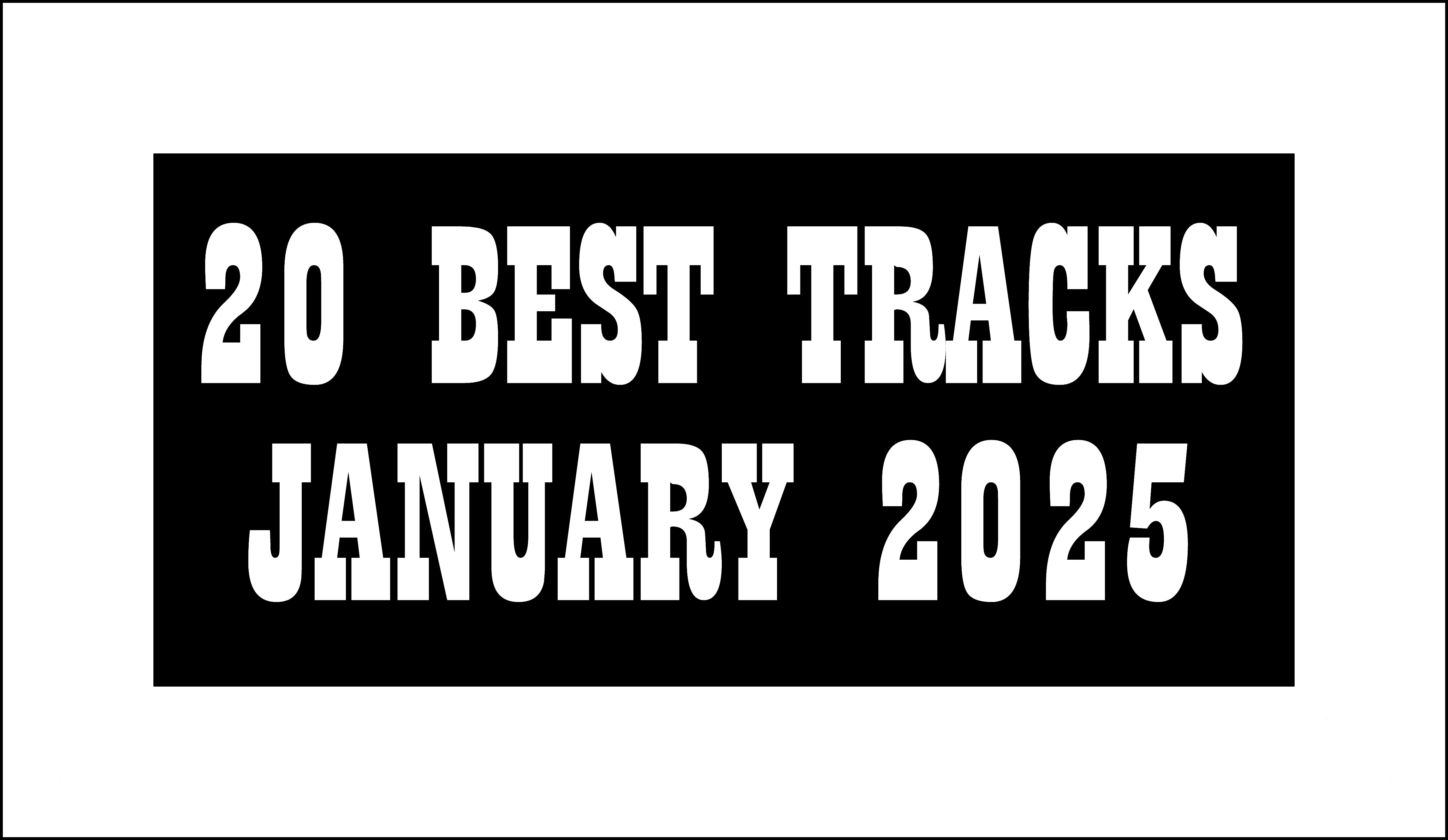 20 BEST TRACKS OF THE MONTH - JANUARY 2025 - TURN UP THE VOLUME